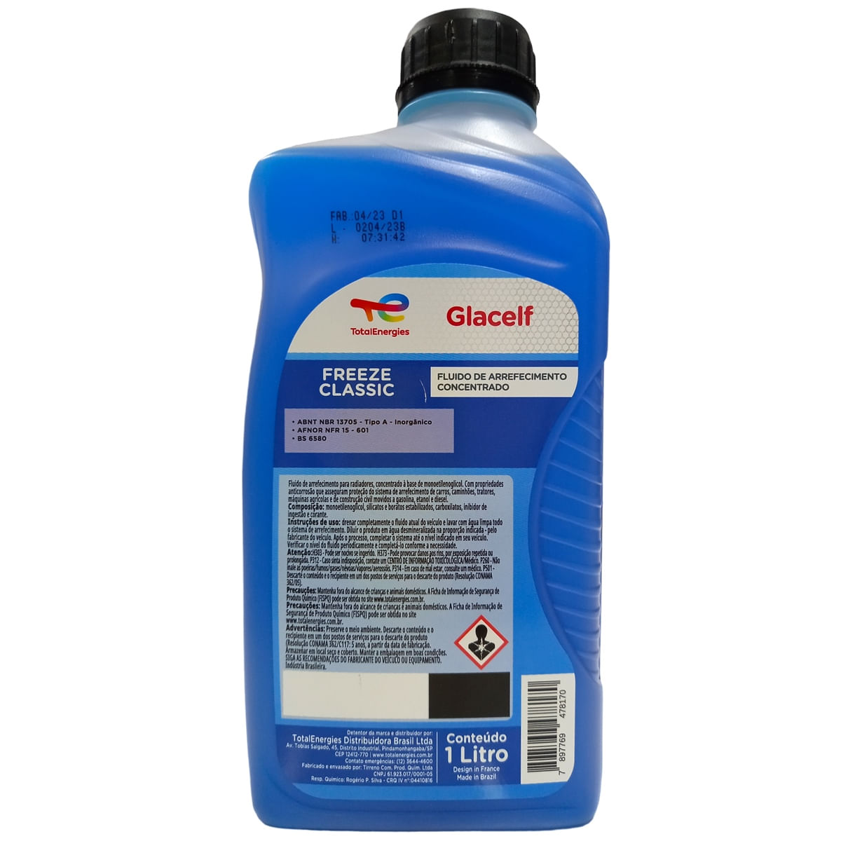 Aditivo Para Radiador Total Glacelf Azul Auto Freeze Classic ...