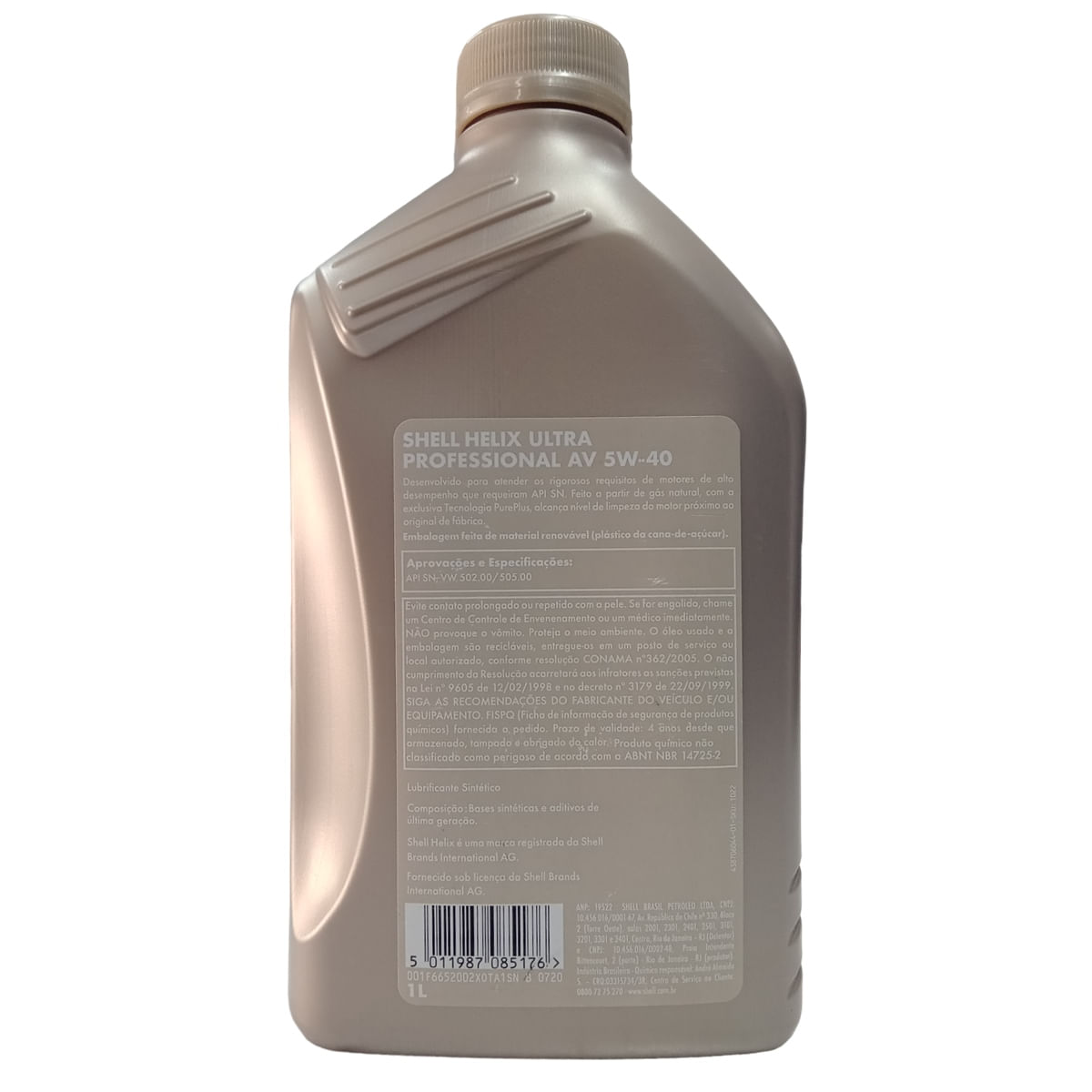 Óleo Lubrificante do Motor Shell Helix Ultra Professional AV 5W40 para ...