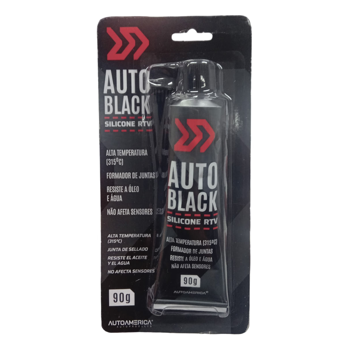 Silicone RTV Auto Black Preto Alta Temperatura para Motores - Altese