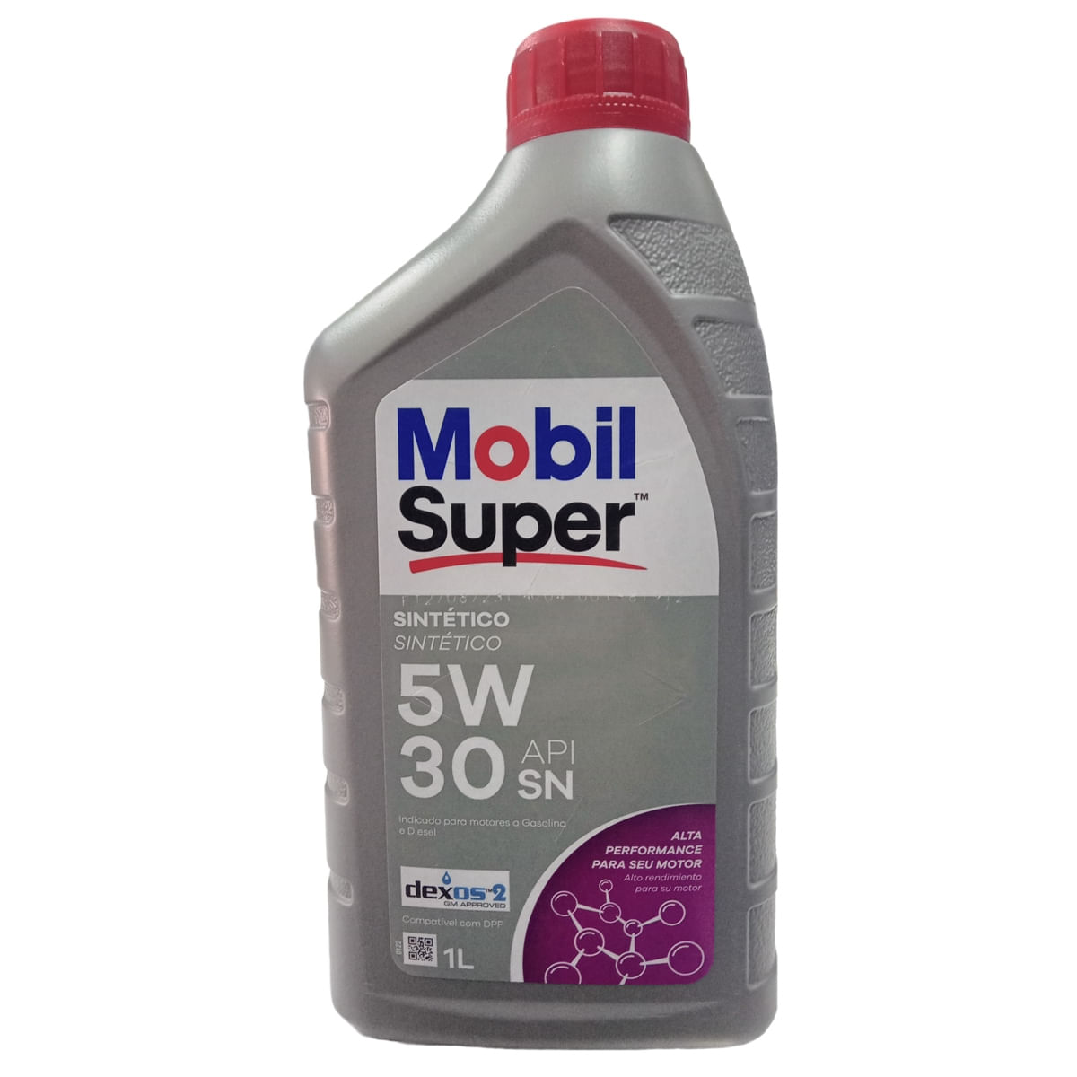 Óleo Lubrificante do Motor Mobil Super 5W30 API SN Sintético Diesel ...