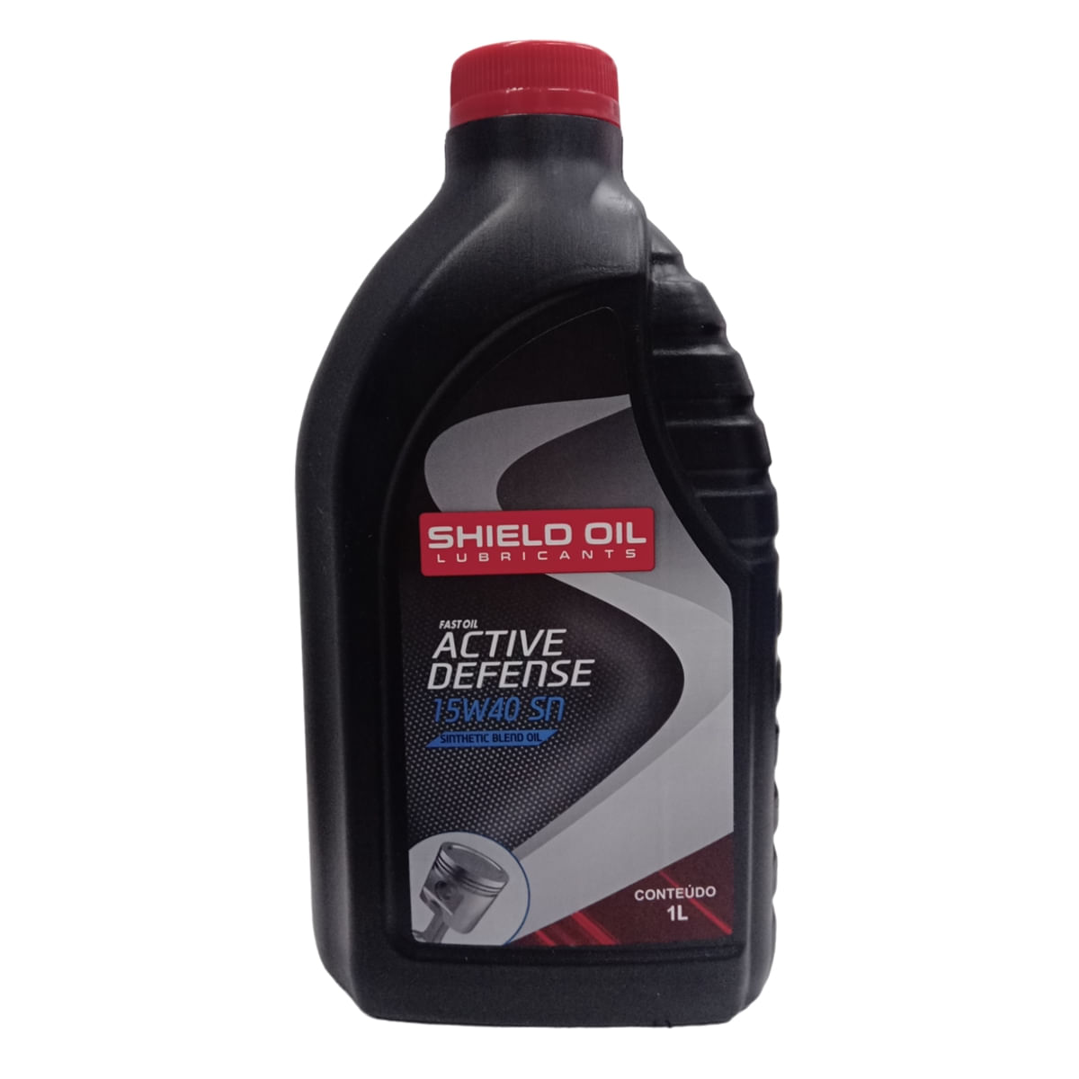 Óleo Lubrificante do Motor Shield Oil 15W40 API SN Semissintético Fast ...