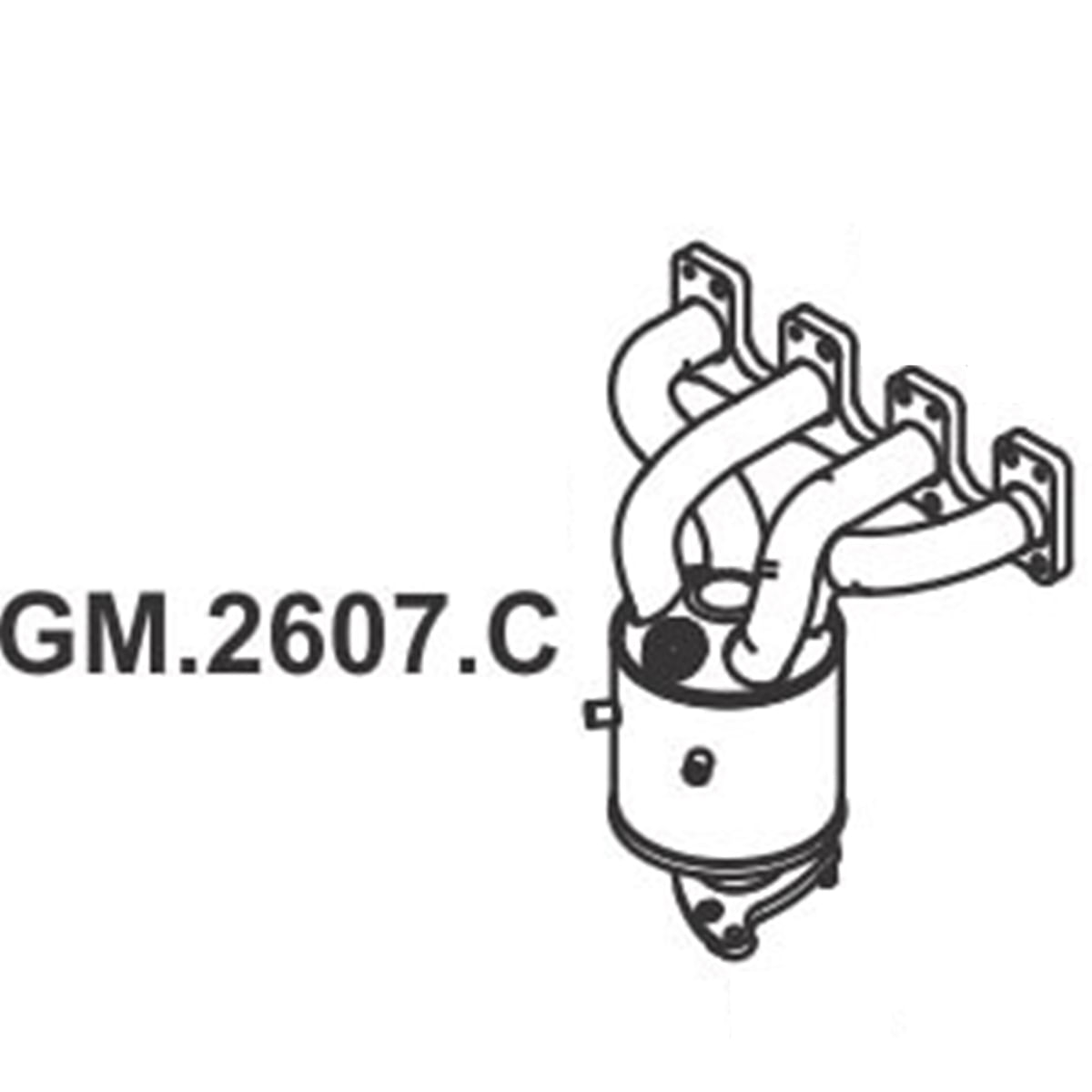 Catalisador Manifold Prisma Montana Meriva Celta Classic 2009 Ate 2011 ...