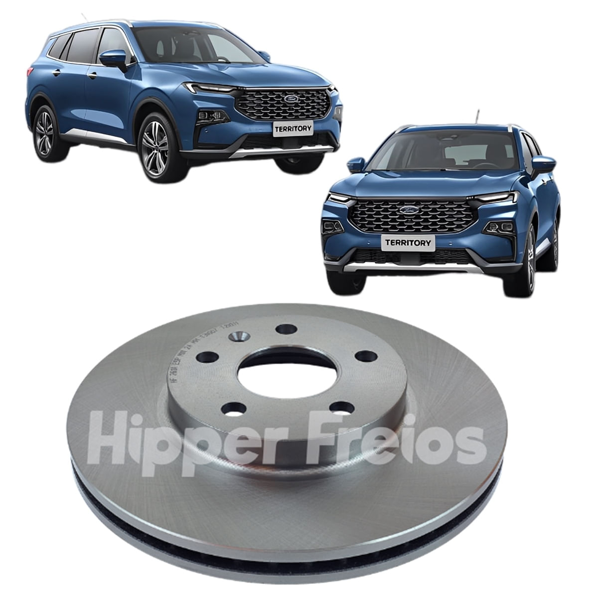 Disco do Freio Dianteiro Ford Territory 1.5 EcoBoost 2020 em Diante ...