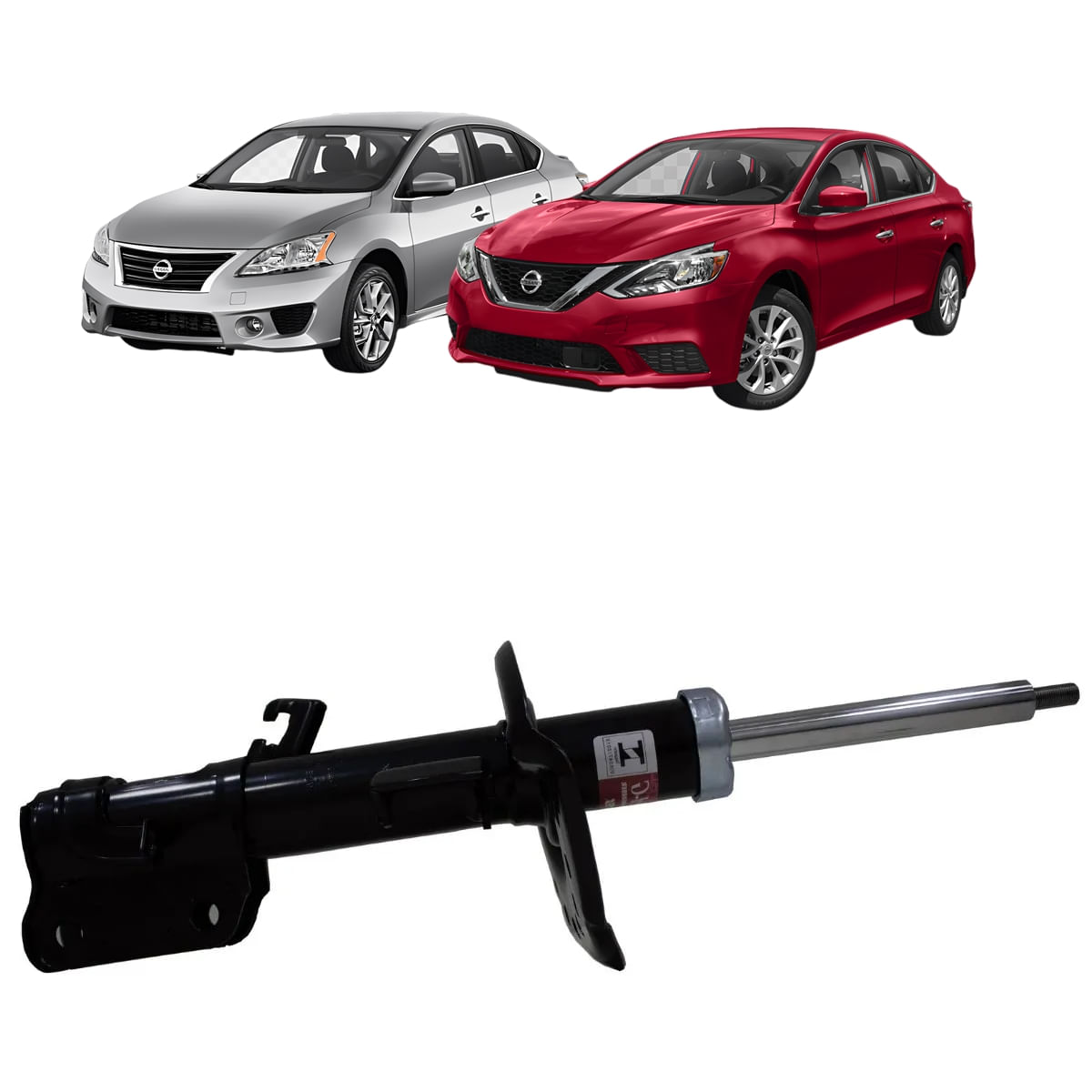 Amortecedor Dianteiro Lado Esquerdo Nissan Sentra 2014 até 2021 (B17 ...