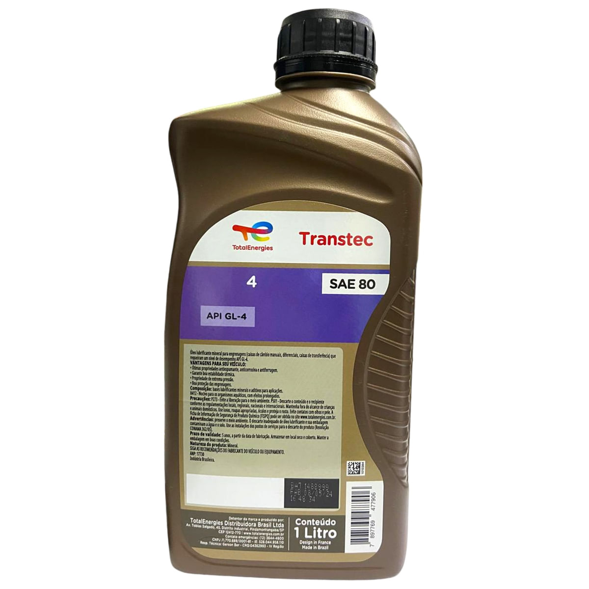 Óleo para Transmissão Manual TRANSTEC 4 SAE 80W GL4 - 1L - Altese