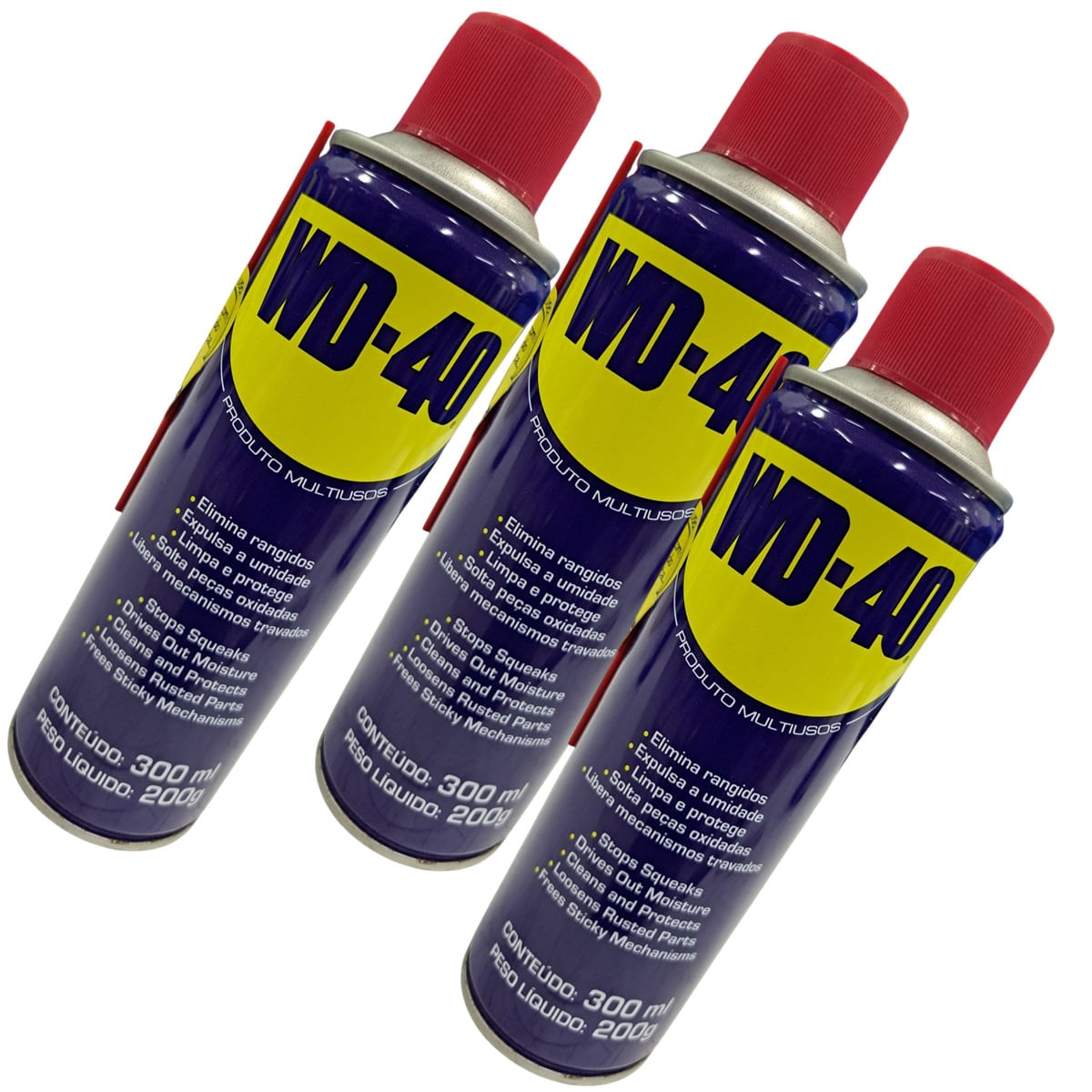 Kit 3 Wd40 Óleo Spray Multiuso Desengripante Lubrifica 300ml - Altese